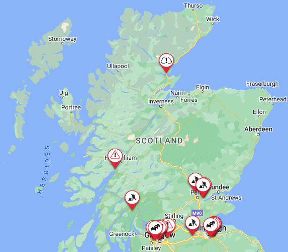 Driving In Scotland - Achalochan House
